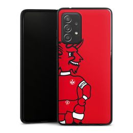 DeinDesign Galaxy A52s 5G Handy Slim Case extra d&uuml;nn Silikon Handyh&uuml;lle schwarz H&uuml;lle 1. Fc Kaiserslautern Official Licensed Product Soccer Silikon Slim Case