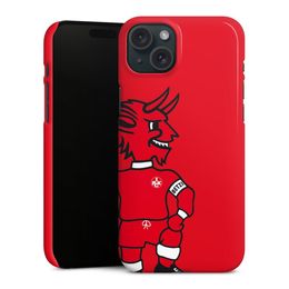 DeinDesign iPhone 15 Plus Handy Premium Case Smartphone Handyh&uuml;lle Schutzh&uuml;lle gl&auml;nzend 1. Fc Kaiserslautern Official Licensed Product Soccer Premium Case