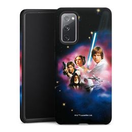 DeinDesign Galaxy S20 FE Handy Panzer Handyh&uuml;lle robuste Outdoor H&uuml;lle Schutzh&uuml;lle matt Lightsaber Star Wars Merchandise Tough Case