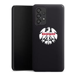 DeinDesign Galaxy A33 5G Handy Premium Case Smartphone Handyh&uuml;lle Schutzh&uuml;lle gl&auml;nzend Eagle Logo Retro Premium Case