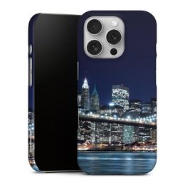 DeinDesign iPhone 16 Pro Handy Premium Case Smartphone Handyh&uuml;lle Schutzh&uuml;lle matt Usa Brooklyn Bridge New York Premium Case