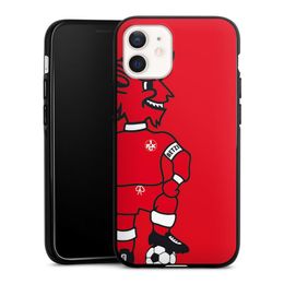 DeinDesign iPhone 12 Handy Silikon H&uuml;lle Case schwarz Handyh&uuml;lle 1. Fc Kaiserslautern Official Licensed Product Soccer