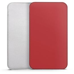 DeinDesign iPhone 16 Pro Max Handy H&uuml;lle Tasche Sleeve Socke Schutzh&uuml;lle Colour Unicoloured Red Sleeve