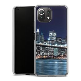 DeinDesign Xiaomi Mi 11 Lite 5G NE Handy Silikon H&uuml;lle Case transparent Handyh&uuml;lle Brooklyn Bridge Usa New York Silikon Case