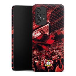 DeinDesign Galaxy A33 5G Handy Premium Case Smartphone Handyh&uuml;lle Schutzh&uuml;lle gl&auml;nzend Official Licensed Product Bayer 04 Leverkusen Merchandise Premium Case