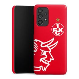 DeinDesign Galaxy A33 5G Handy Premium Case Smartphone Handyh&uuml;lle Schutzh&uuml;lle gl&auml;nzend Star 1. Fc Kaiserslautern Devil Premium Case
