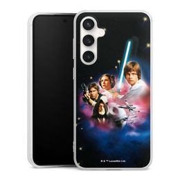 DeinDesign Galaxy S23 FE Handy Silikon H&uuml;lle Case transparent Handyh&uuml;lle Star Wars Lightsaber Merchandise Silikon Case