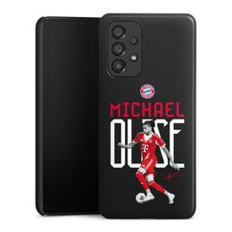 DeinDesign Galaxy A33 5G Handy Premium Case Smartphone Handyh&uuml;lle Schutzh&uuml;lle gl&auml;nzend Fc Bayern M&uuml;nchen Michael Olise Official Licensed Product Premium Case
