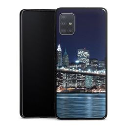 DeinDesign Galaxy A51 Handy Hard Case Schutzh&uuml;lle schwarz Smartphone Backcover Usa Brooklyn Bridge New York Hard Case