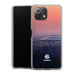 DeinDesign Xiaomi Mi 11 Lite 5G NE Handy Silikon H&uuml;lle Case transparent Handyh&uuml;lle Official Licensed Product Stadium Fc Schalke 04 Silikon Case