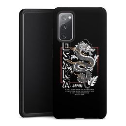 DeinDesign Galaxy S20 FE Handy Panzer Handyh&uuml;lle robuste Outdoor H&uuml;lle Schutzh&uuml;lle matt Japan Dragon Ocean Tough Case