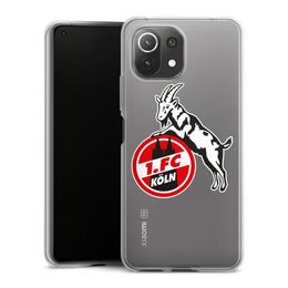 DeinDesign Xiaomi Mi 11 Lite 5G NE Handy Silikon H&uuml;lle Case transparent Handyh&uuml;lle Transparent 1. Fc K&ouml;ln Logo Silikon Case
