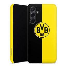 DeinDesign Galaxy A35 5G Handy Premium Case Smartphone Handyh&uuml;lle Schutzh&uuml;lle gl&auml;nzend Borussia Dortmund Bvb Coat Of Arms Premium Case
