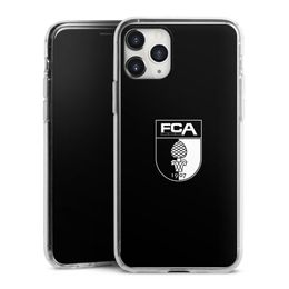 DeinDesign iPhone 11 Pro Max Handy Silikon H&uuml;lle Case transparent Handyh&uuml;lle Logo Official Licensed Product Fc Augsburg Silikon Case