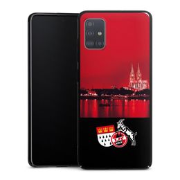 DeinDesign Galaxy A51 Handy Hard Case Schutzh&uuml;lle schwarz Smartphone Backcover 1. Fc K&ouml;ln Skyline Official Licensed Product Hard Case