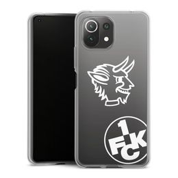 DeinDesign Xiaomi Mi 11 Lite 5G NE Handy Silikon H&uuml;lle Case transparent Handyh&uuml;lle 1. Fc Kaiserslautern Logo 1. Fck Silikon Case