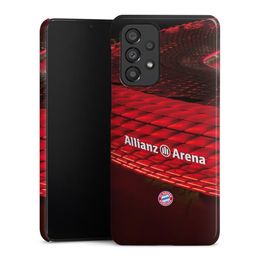 DeinDesign Galaxy A33 5G Handy Premium Case Smartphone Handyh&uuml;lle Schutzh&uuml;lle gl&auml;nzend Stadium Fc Bayern M&uuml;nchen Fcb Premium Case