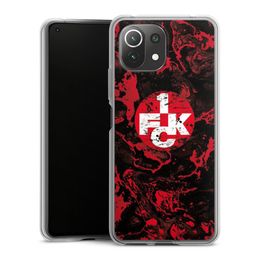 DeinDesign Xiaomi Mi 11 Lite 5G NE Handy Silikon H&uuml;lle Case transparent Handyh&uuml;lle 1. Fc Kaiserslautern 1. Fck Logo Silikon Case