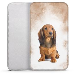 DeinDesign iPhone 16 Pro Max Handy H&uuml;lle Tasche Sleeve Socke Schutzh&uuml;lle Pet Dachshund Dog Sleeve