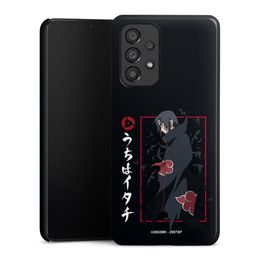 DeinDesign Galaxy A33 5G Handy Premium Case Smartphone Handyh&uuml;lle Schutzh&uuml;lle gl&auml;nzend Itachi Uchiha Official Licensed Product Naruto Shippuden Premium Case