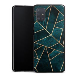 DeinDesign Galaxy A51 Handy Hard Case Schutzh&uuml;lle schwarz Smartphone Backcover Stone Elisabeth Fredriksson Gold & Copper Hard Case