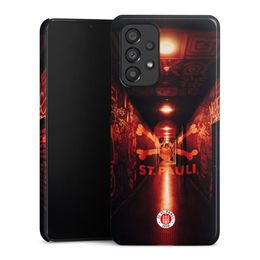 DeinDesign Galaxy A33 5G Handy Premium Case Smartphone Handyh&uuml;lle Schutzh&uuml;lle gl&auml;nzend Official Licensed Product Fc St. Pauli Premium Case