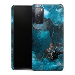 DeinDesign Galaxy S20 FE Handy Premium Case Smartphone Handyh&uuml;lle Schutzh&uuml;lle gl&auml;nzend Blue Marble Ocean Premium Case