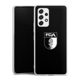 DeinDesign Galaxy A53 5G Handy Silikon H&uuml;lle Case transparent Handyh&uuml;lle Logo Official Licensed Product Fc Augsburg Silikon Case