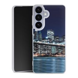 DeinDesign Galaxy S26+ Handy Slim Case Silikon Handyh&uuml;lle transparent H&uuml;lle extra d&uuml;nn Usa Brooklyn Bridge New York Silikon Slim Case