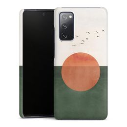 DeinDesign Galaxy S20 FE Handy Premium Case Smartphone Handyh&uuml;lle Schutzh&uuml;lle gl&auml;nzend Sunset Bird Sunshine Premium Case