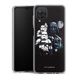 DeinDesign Galaxy A12 Handy Silikon H&uuml;lle Case transparent Handyh&uuml;lle Movie Star Wars Weltall Silikon Case