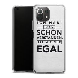 DeinDesign Xiaomi Mi 11 Lite 5G NE Handy Silikon H&uuml;lle Case transparent Handyh&uuml;lle Spruch Sayings Statement Silikon Case
