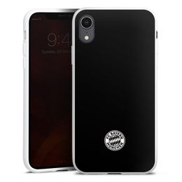 DeinDesign iPhone Xr Handy Silikon H&uuml;lle Case wei&szlig; Handyh&uuml;lle Official Licensed Product Fcb Fc Bayern M&uuml;nchen Silikon Case