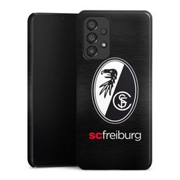 DeinDesign Galaxy A33 5G Handy Premium Case Smartphone Handyh&uuml;lle Schutzh&uuml;lle gl&auml;nzend Scratch Sc Freiburg Official Licensed Product Premium Case