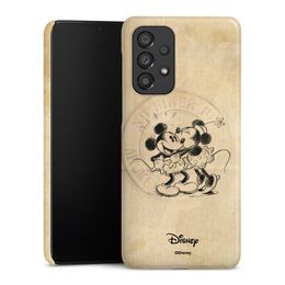 DeinDesign Galaxy A33 5G Handy Premium Case Smartphone Handyh&uuml;lle Schutzh&uuml;lle gl&auml;nzend Minnie Mouse Vintage Mickey Mouse Premium Case
