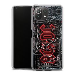 DeinDesign Xiaomi Mi 11 Lite 5G NE Handy Silikon H&uuml;lle Case transparent Handyh&uuml;lle Acdc Merchandise Official Licensed Product Silikon Case