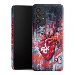 DeinDesign Galaxy A33 5G Handy Premium Case Smartphone Handyh&uuml;lle Schutzh&uuml;lle gl&auml;nzend 1. Fc Kaiserslautern 1. Fck Heart Premium Case