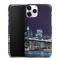 DeinDesign iPhone 11 Pro Handy Premium Case Smartphone Handyh&uuml;lle Schutzh&uuml;lle gl&auml;nzend New York Usa Brooklyn Bridge Premium Case