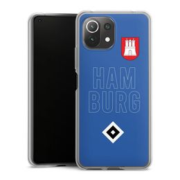 DeinDesign Xiaomi Mi 11 Lite 5G NE Handy Silikon H&uuml;lle Case transparent Handyh&uuml;lle Hamburger Sv Hamburg Official Licensed Product Silikon Case