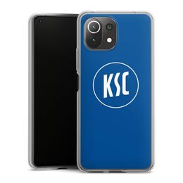 DeinDesign Xiaomi Mi 11 Lite 5G NE Handy Silikon H&uuml;lle Case transparent Handyh&uuml;lle Logo Karlsruher Sc Ksc Silikon Case