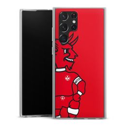 DeinDesign Galaxy S22 Ultra Handy Silikon H&uuml;lle Case transparent Handyh&uuml;lle 1. Fc Kaiserslautern Official Licensed Product Soccer Silikon Case