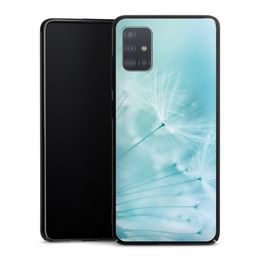 DeinDesign Galaxy A51 Handy Hard Case Schutzh&uuml;lle schwarz Smartphone Backcover Dandelion Flower Winter Hard Case