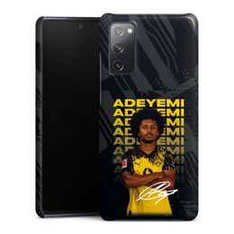 DeinDesign Galaxy S20 FE Handy Premium Case Smartphone Handyh&uuml;lle Schutzh&uuml;lle gl&auml;nzend Karim Adeyemi Borussia Dortmund Bvb Premium Case