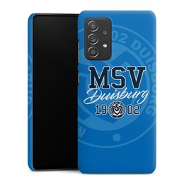 DeinDesign Galaxy A52s 5G Handy Premium Case Smartphone Handyh&uuml;lle Schutzh&uuml;lle matt Bundesliga Official Licensed Product Msv Duisburg Premium Case