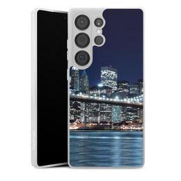 DeinDesign Galaxy S25 Ultra Handy Silikon H&uuml;lle Case transparent Handyh&uuml;lle Usa Brooklyn Bridge New York Silikon Case