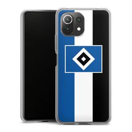 DeinDesign Xiaomi Mi 11 Lite 5G NE Handy Silikon H&uuml;lle Case transparent Handyh&uuml;lle Stripes Hsv Hamburger Sv Silikon Case