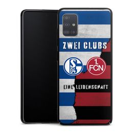 DeinDesign Galaxy A51 Handy Hard Case Schutzh&uuml;lle schwarz Smartphone Backcover Friendship 1. Fc N&uuml;rnberg Fc Schalke 04 Hard Case