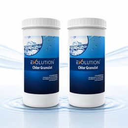 2 x 1 kg Evolution Pool Chlor Granulat