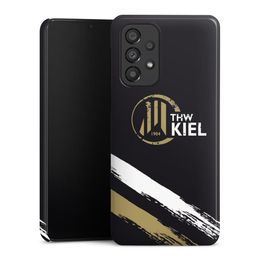 DeinDesign Galaxy A33 5G Handy Premium Case Smartphone Handyh&uuml;lle Schutzh&uuml;lle gl&auml;nzend Logo Handball Thw Kiel Premium Case