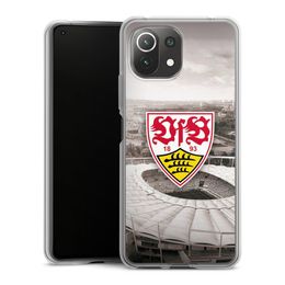 DeinDesign Xiaomi Mi 11 Lite 5G NE Handy Silikon H&uuml;lle Case transparent Handyh&uuml;lle Official Licensed Product Stadium Vfb Stuttgart Silikon Case